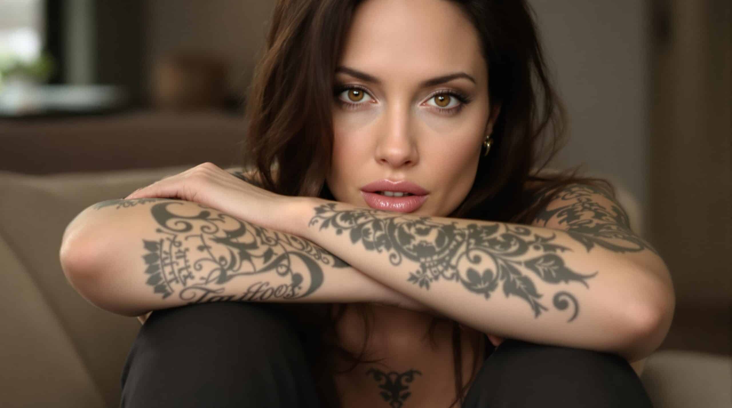Angelina Jolie et ses tatouages emblématiques : un voyage à travers son ...