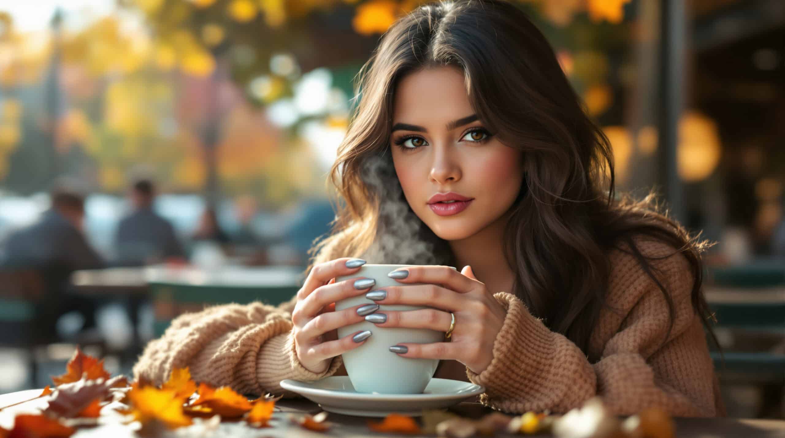 Selena Gomez lance la tendance automnale avec une manucure argentée à ...